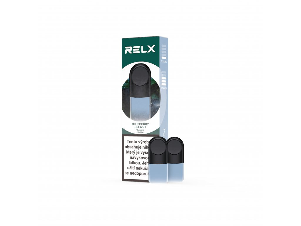 RELX pod náhradný Pro 2 cartridge Blueberry Splash náplň 18mg 2ml 2ks ...